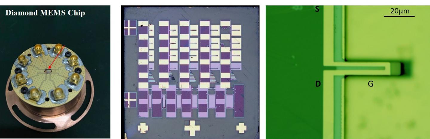 Diamond MEMS Chip [IMAGE] | EurekAlert! Science News Releases