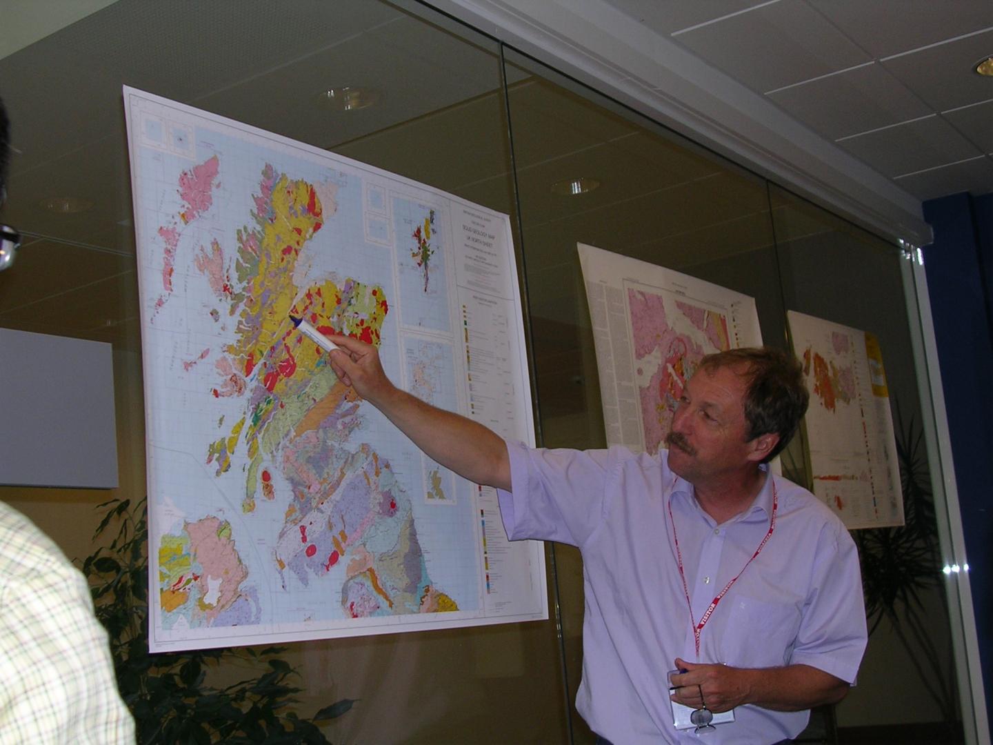 Steve with Map [IMAGE] | EurekAlert! Science News Releases