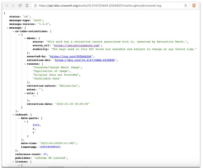 Sample record with Retraction [IMAGE] | EurekAlert! Science News Releases