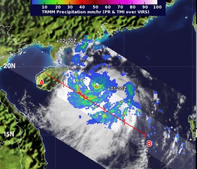 NASA sees heavy rainfall as Typhoon Rumbia he | EurekAlert!