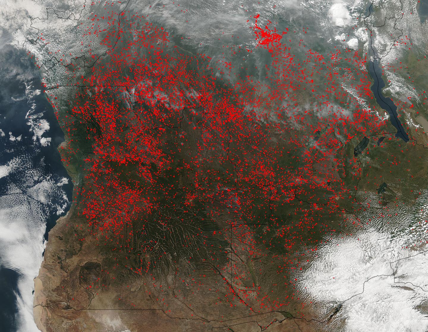 Agricultural Blazes Fire Up Central Africa | EurekAlert!