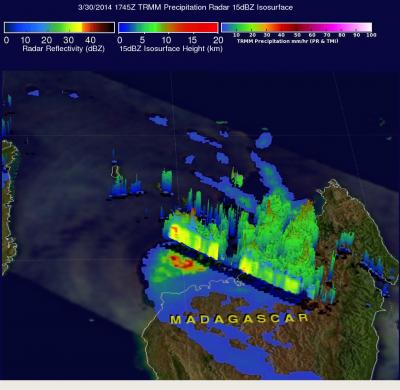 NASA caught Tropical Cyclone Hellen's rainfal | EurekAlert!