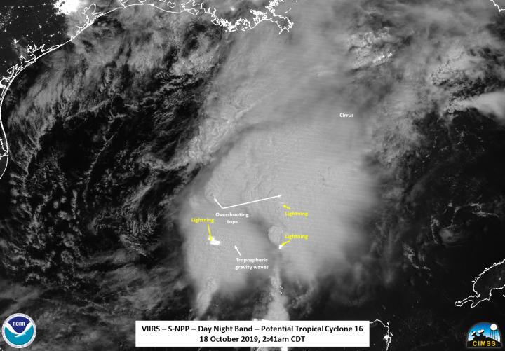NASA-NOAA satellite finds overshooting tops, | EurekAlert!
