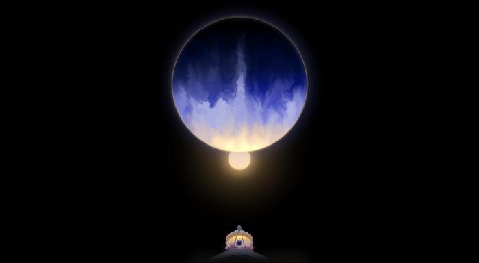 WASP-107 b in orbit around its [IMAGE] | EurekAlert! Science News Releases