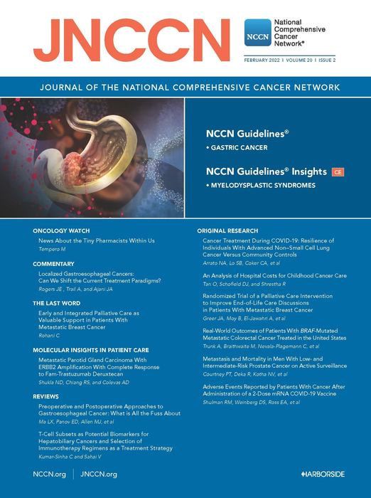 JNCCN Cover, February 2022 [IMAGE] | EurekAlert! Science News Releases