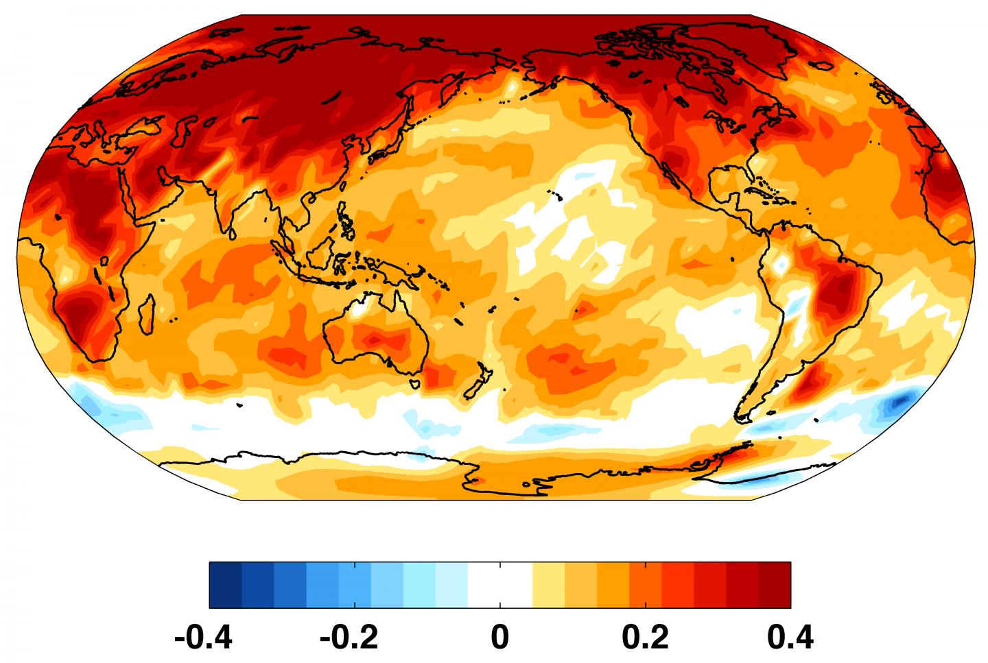 Observed 50 Year Warming [image] Eurekalert Science News Releases