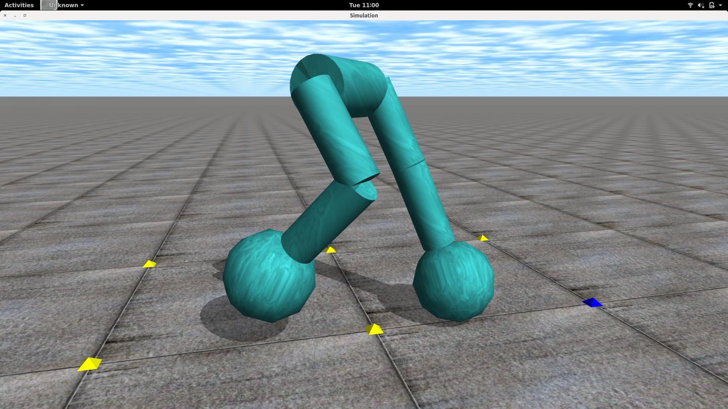 Virtual Biped Robot [IMAGE] | EurekAlert! Science News Releases