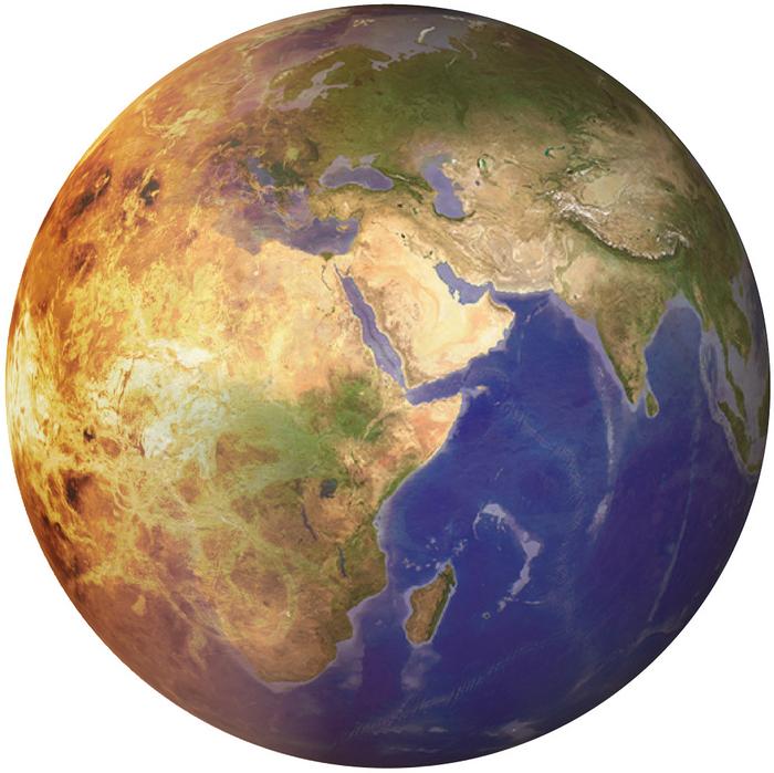 Venus to Earth transition [IMAGE] | EurekAlert! Science News Releases