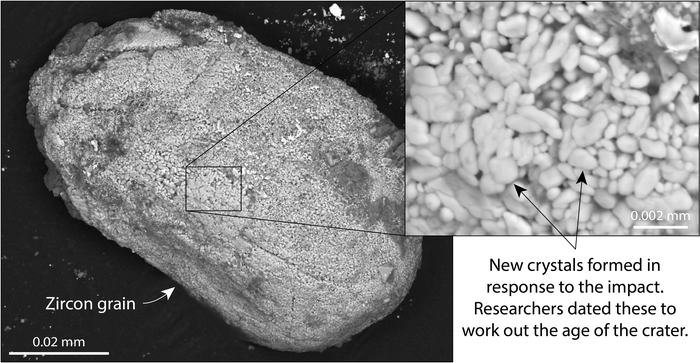 Zircon grain [IMAGE] | EurekAlert! Science News Releases