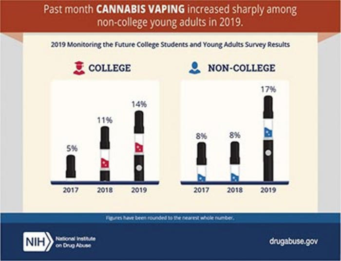 Vaping Rates in Young Adults [IMAGE] | EurekAlert! Science News Releases