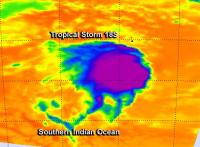 NASA infrared data shows Tropical Cyclone 18S | EurekAlert!
