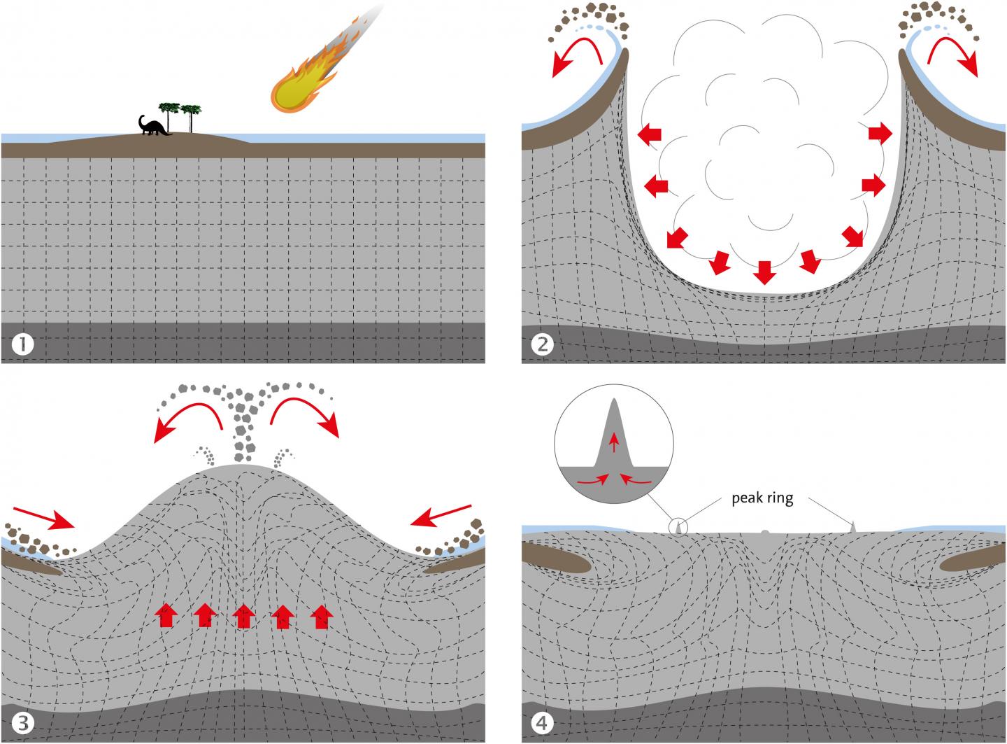 Die Entstehung großer Meteoritenkrater enträt | EurekAlert!