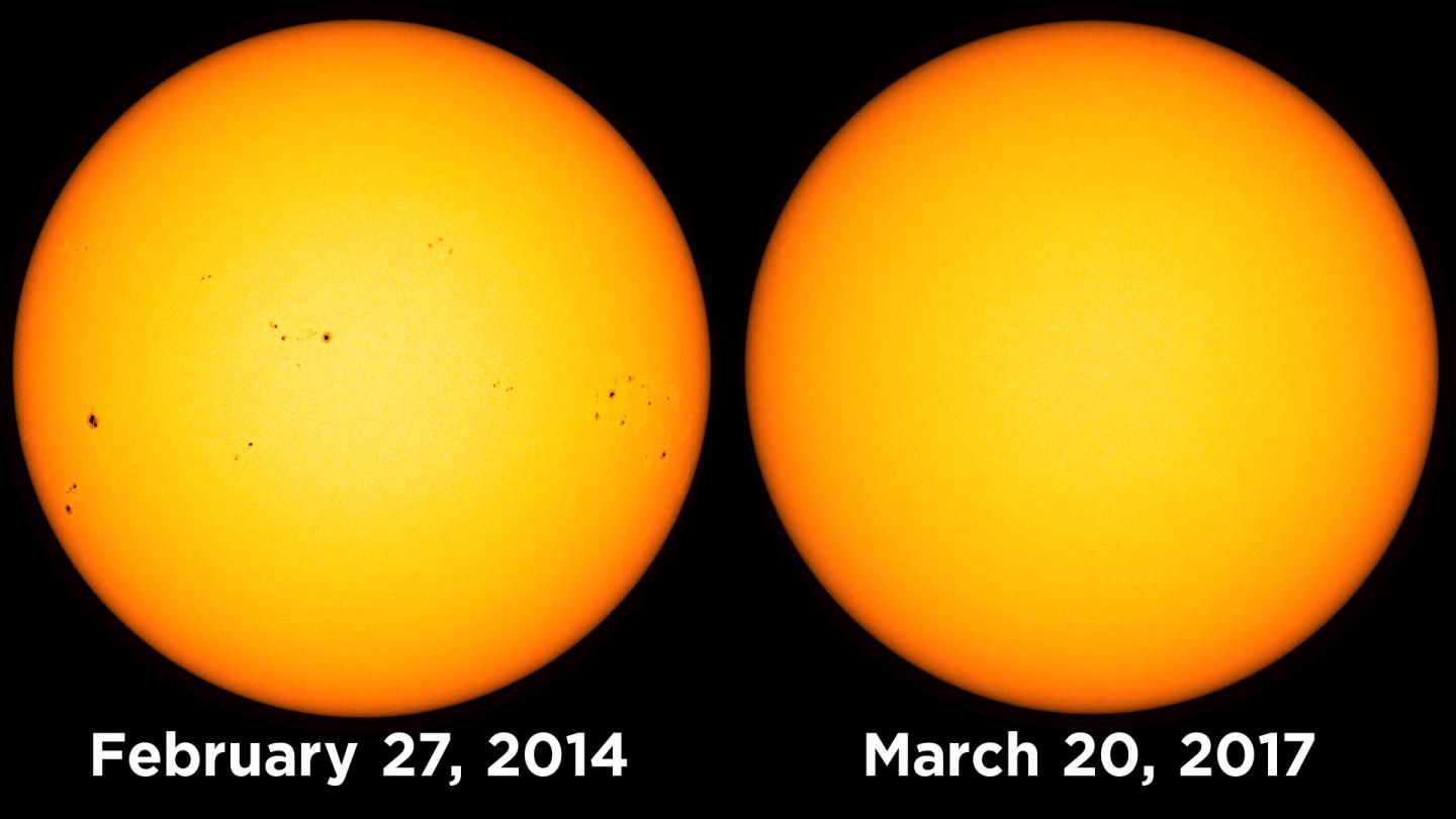 NASA's SDO Sees a Stretch of Spotless Sun | EurekAlert!