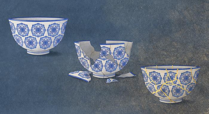 Illustration of kintsugi ceram [IMAGE] | EurekAlert! Science News Releases