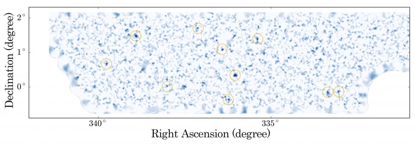2-Dimensional Dark Matter Map [IMAGE] | EurekAlert! Science News Releases