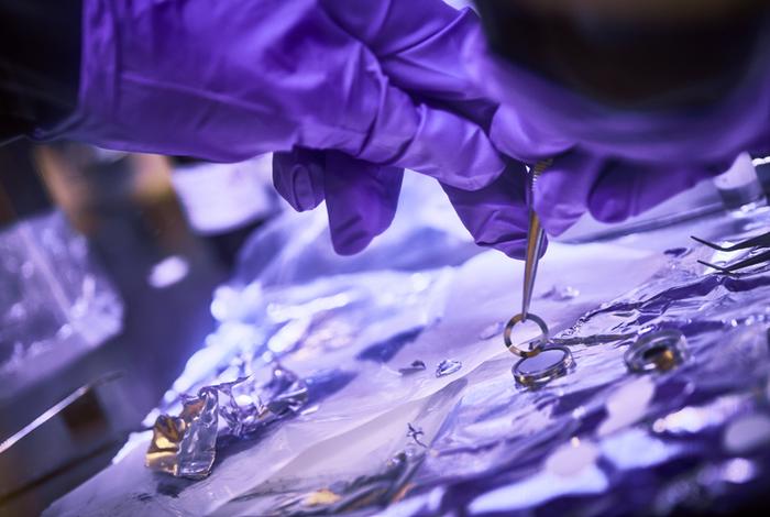 In the battery lab at the Depa [IMAGE] | EurekAlert! Science News Releases