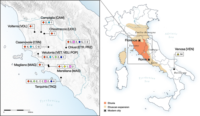 Etruscan Map [IMAGE] | EurekAlert! Science News Releases