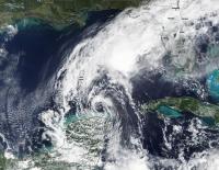 NASA imagery reveals Tropical Storm Gamma bat | EurekAlert!