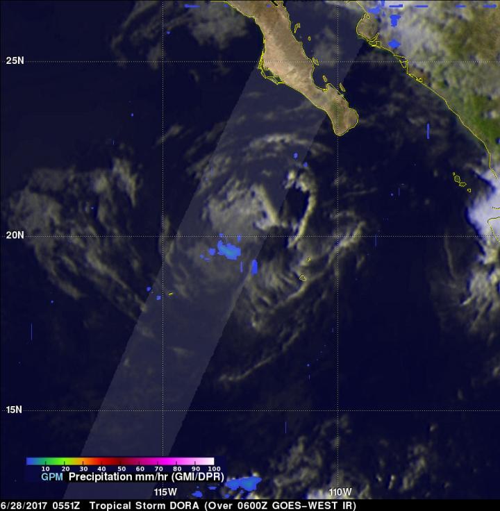 GPM Image of Dora [IMAGE] | EurekAlert! Science News Releases