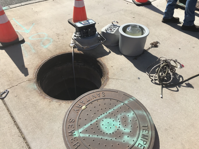 Autosampling sewer samples [IMAGE] | EurekAlert! Science News Releases