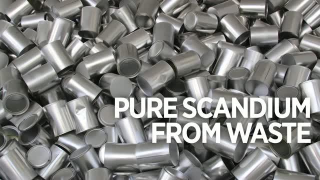 Pure Scandium Out of Waste | EurekAlert!