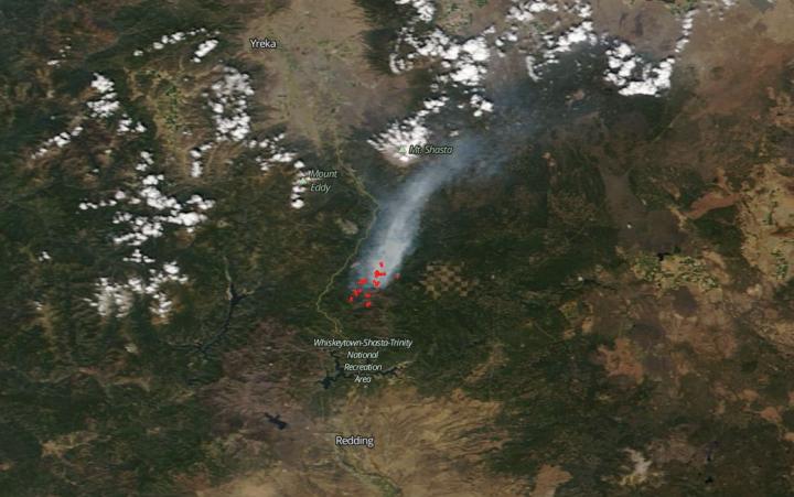 Hirz Fire South of Mt. Shasta [IMAGE] | EurekAlert! Science News Releases
