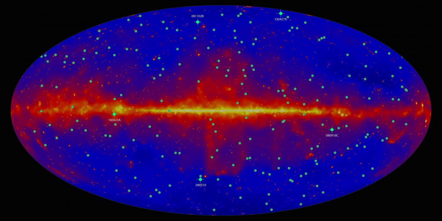 Fermi All-Sky Gamma-Ray Map [IMAGE] | EurekAlert! Science News Releases