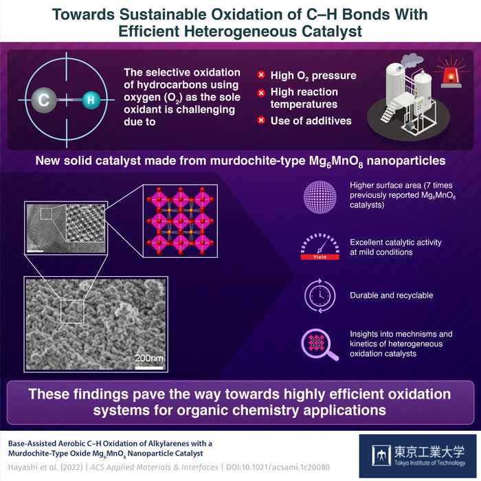 Reusable catalyst makes C–H bond oxidation us | EurekAlert!