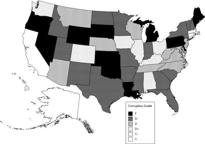 Corruption in the US Mapped [IMAGE] | EurekAlert! Science News Releases