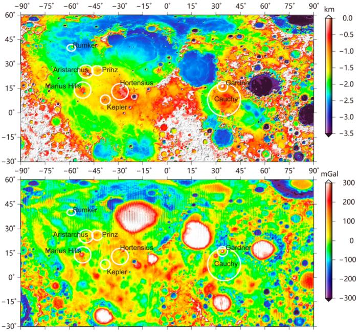 Fig. 4. Topography (top) and g [IMAGE] | EurekAlert! Science News Releases