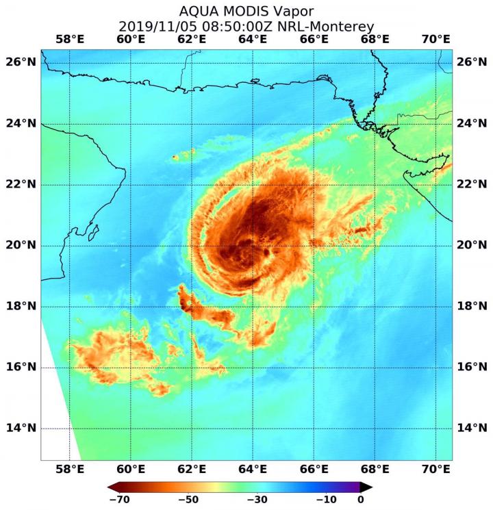 NASA looks at Tropical Cyclone Maha's water v | EurekAlert!