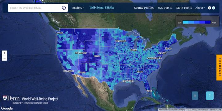 World Well-Being Map [IMAGE] | EurekAlert! Science News Releases