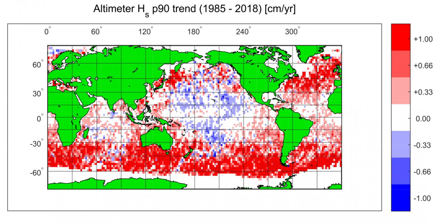 Global Trends in Extreme (90Th [IMAGE] | EurekAlert! Science News Releases