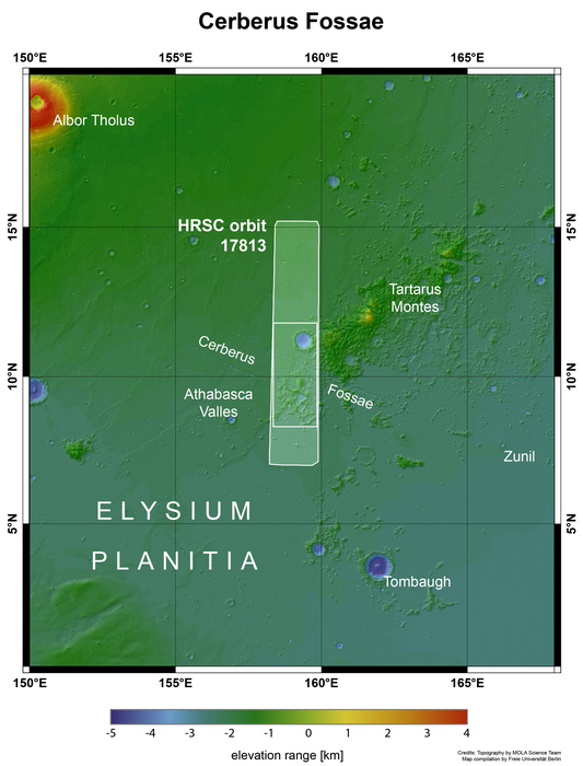 Cerberus Fossae in context - i [IMAGE] | EurekAlert! Science News Releases