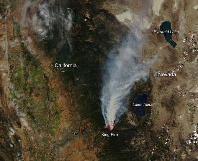 California's King Fire east of Sacramento | EurekAlert!