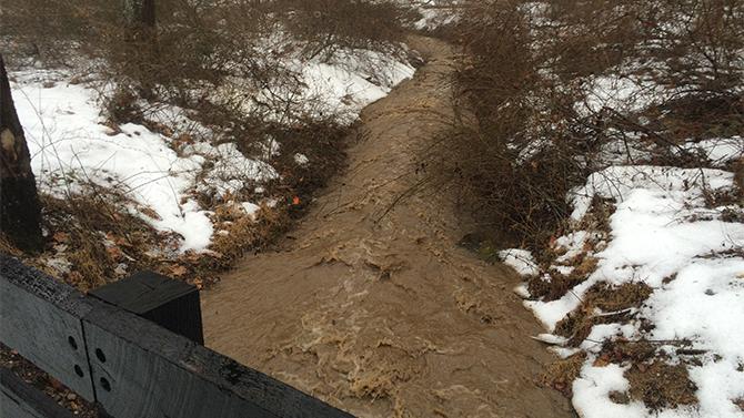 Sediments Flowing into Stream [IMAGE] | EurekAlert! Science News Releases