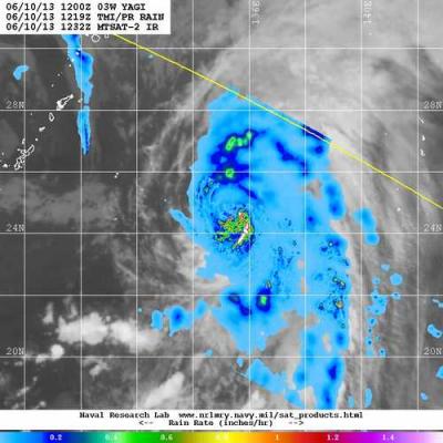 NASA sees Tropical Storm Yagi spinning in Wes | EurekAlert!