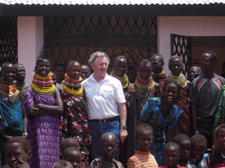 Fr. Patrick Devine with Parent [IMAGE] | EurekAlert! Science News Releases