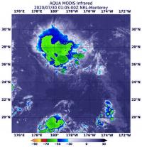 NASA finds Post-Tropical Low Douglas crossing | EurekAlert!