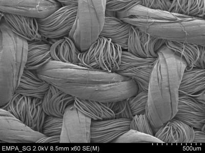 SEM Image of Textile Surface [IMAGE] | EurekAlert! Science News Releases