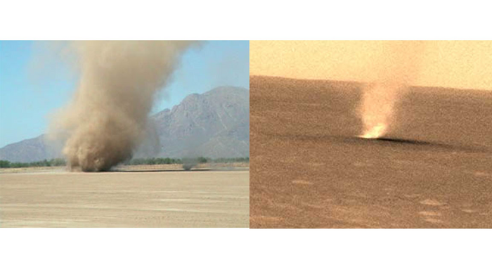 Dust devil in the Arizona dese [IMAGE] | EurekAlert! Science News Releases