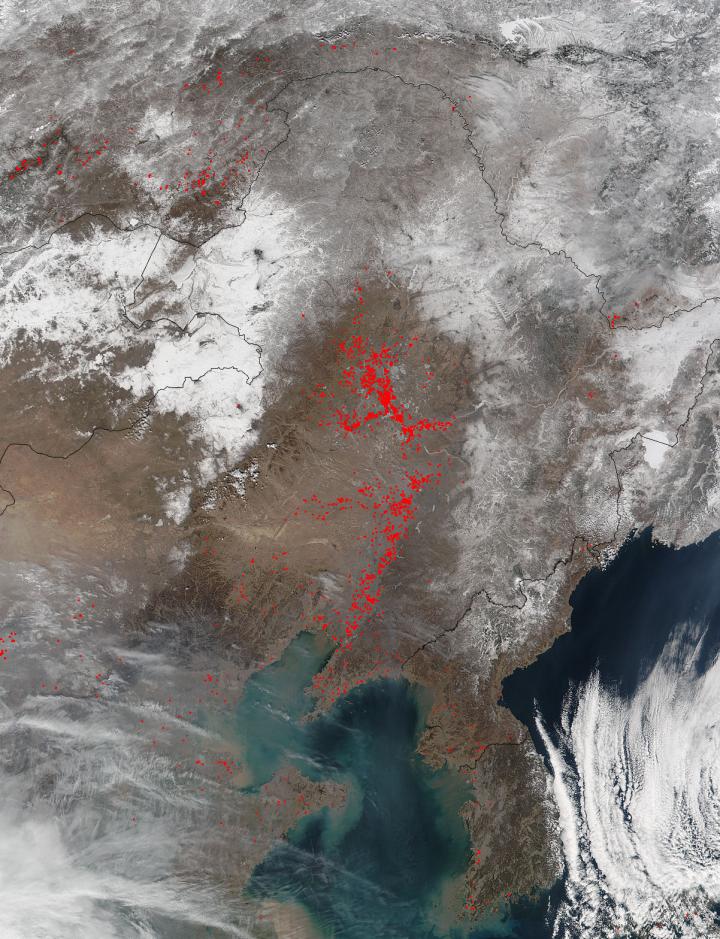 Eastern Asian Fires Spotted by NOAA/NASA's Su | EurekAlert!