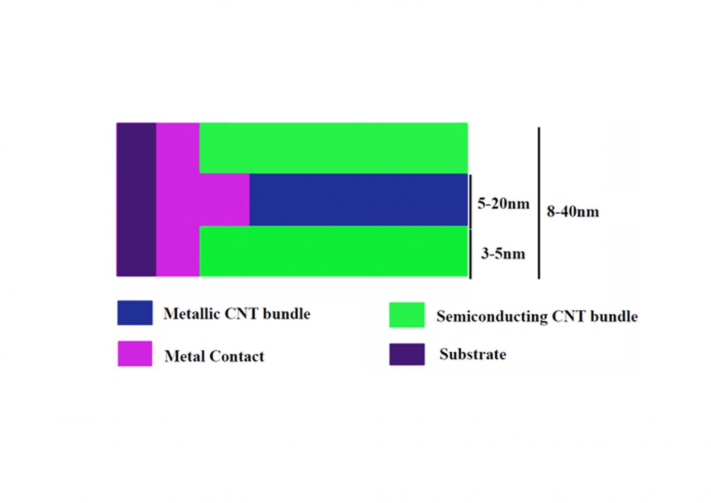 Semiconducting carbon nanotubes can reduce no | EurekAlert!