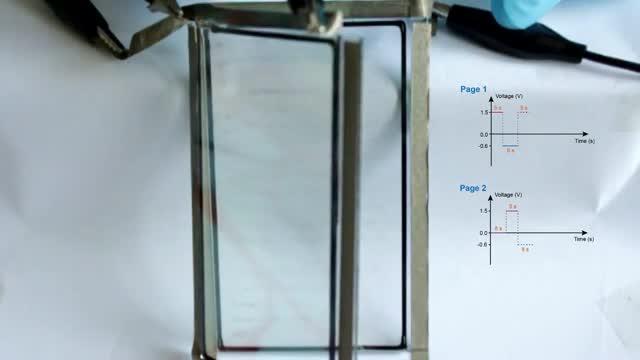 An electrically charged glass display smoothl | EurekAlert!