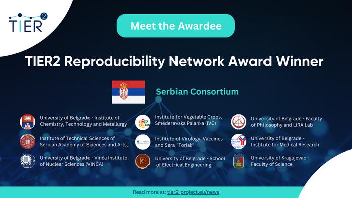 TIER2 2024 winning consortium [IMAGE] | EurekAlert! Science News Releases