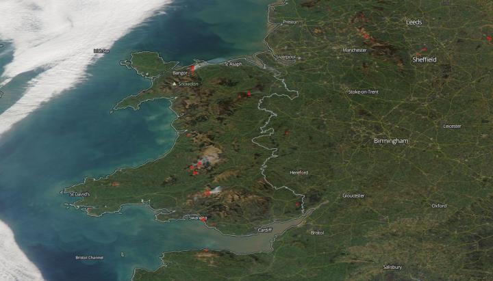Prescribed Fires in Wales Dot [IMAGE] | EurekAlert! Science News Releases
