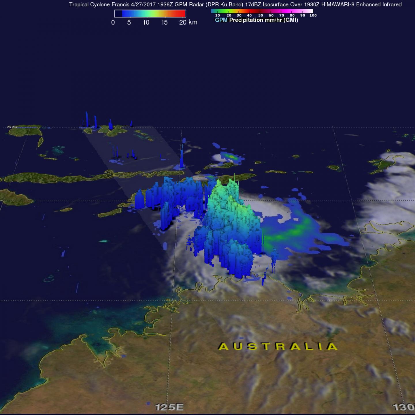 GPM Image of Frances [IMAGE] | EurekAlert! Science News Releases