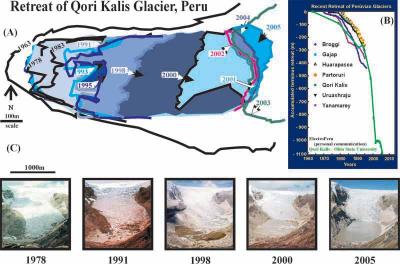 Map of Qori Kalis Glacier, Per [IMAGE] | EurekAlert! Science News Releases