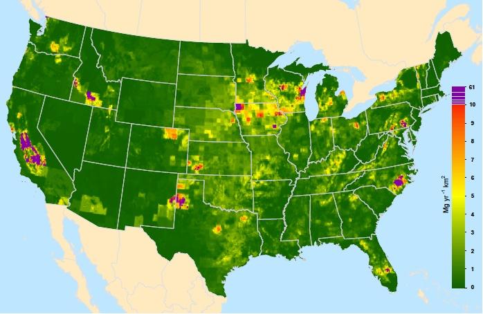 Methane Emissions Map [IMAGE] | EurekAlert! Science News Releases