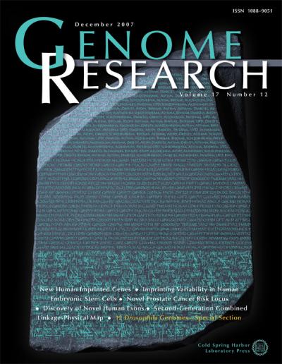 Cover of Genome Research [IMAGE] | EurekAlert! Science News Releases